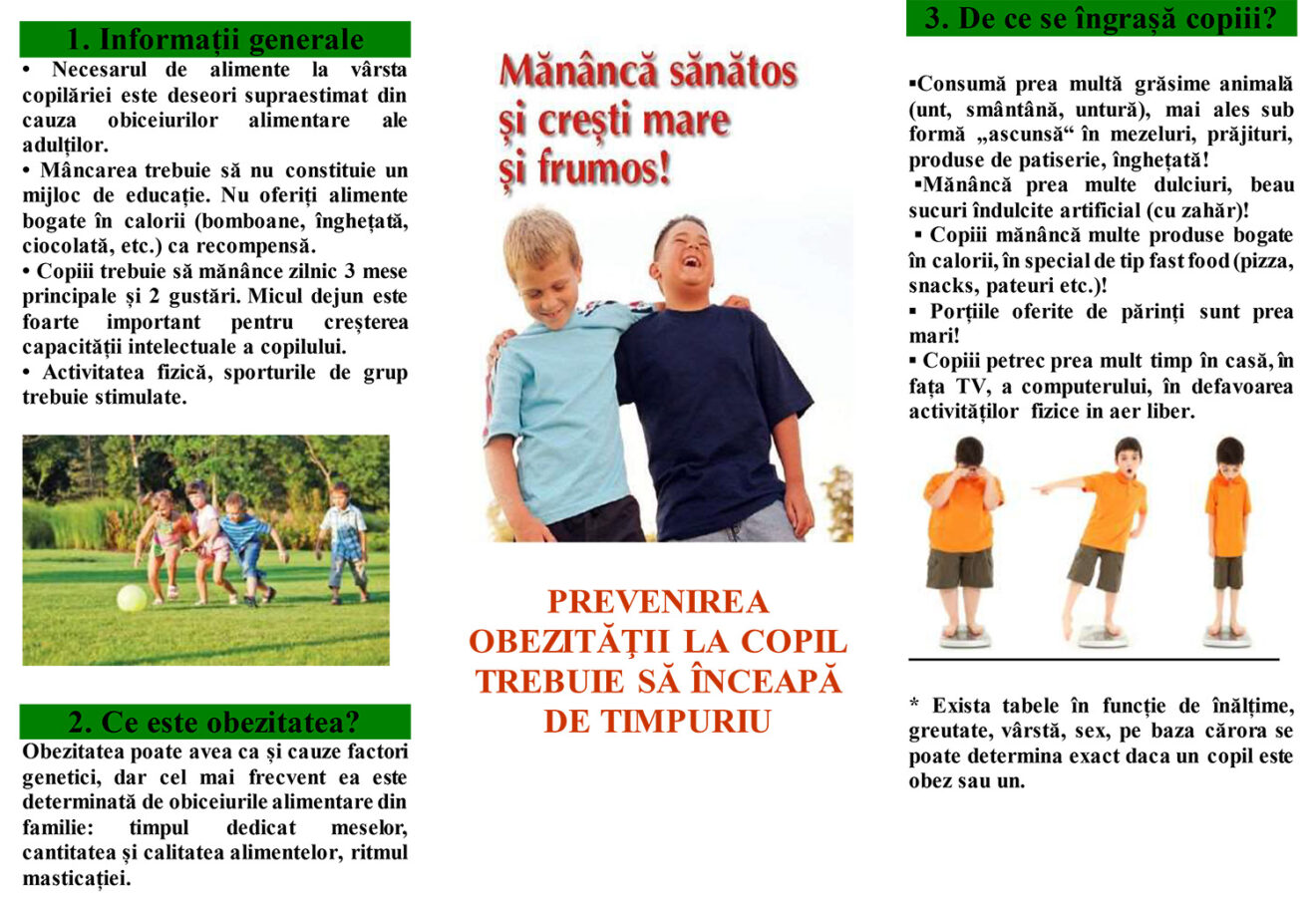 Mananca sanatos si cresti mare si frumos! – Colina Primăverii